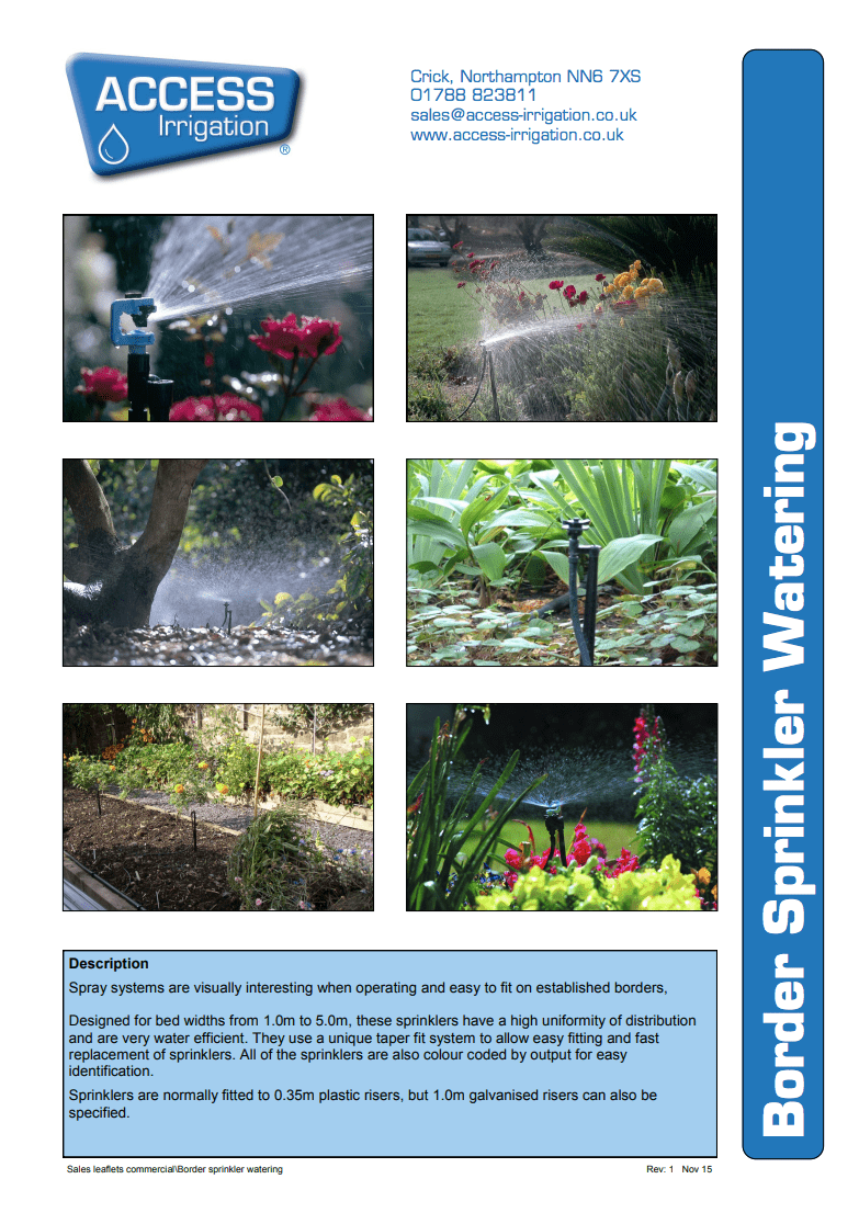 Border Irrigation | Border Watering Systems